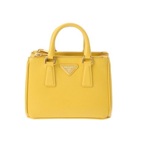 Prada | Bags | Prada Galleria Mini Yellow Saffiano Bag | Poshmark
